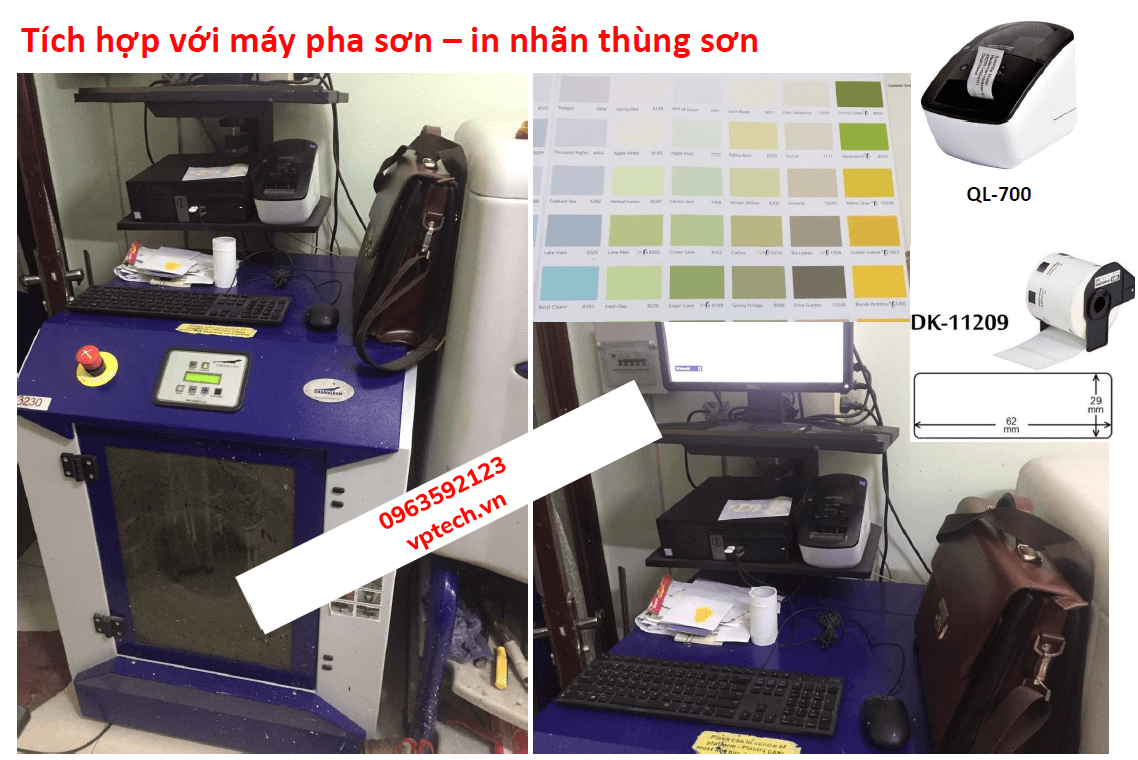 Máy in nhãn BROTHER QL-810W - Đại lý phân phối chính hãng máy in tem ...