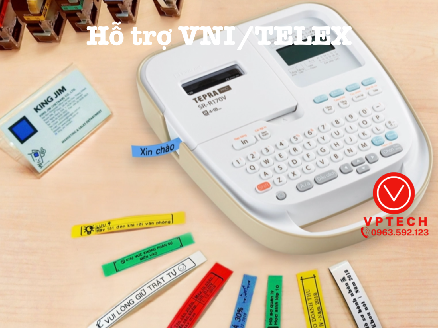 Máy in nhãn Tepra Pro SR170V - Đại lý phân phối chính hãng máy in tem ...