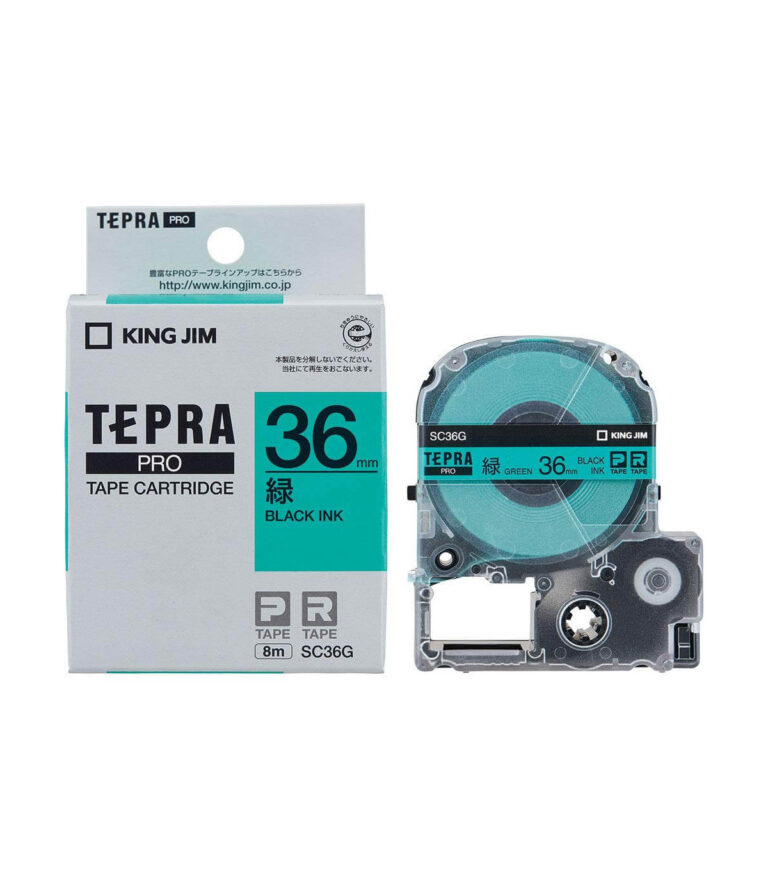 Băng nhãn in Tepra SC36G (chữ đen nền xanh lá 36mm) - Đại lý phân phối ...