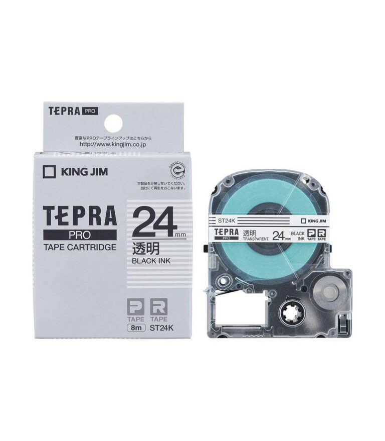 Băng nhãn in Tepra ST24K (chữ đen nền trong 24mm) - Đại lý phân phối ...